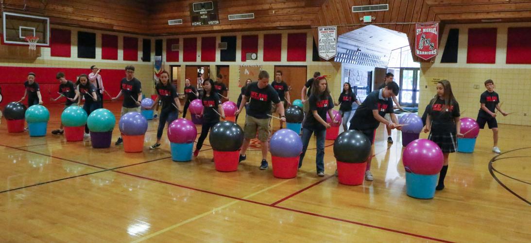 NWI Catholic school incorporates drumming routine into gym class