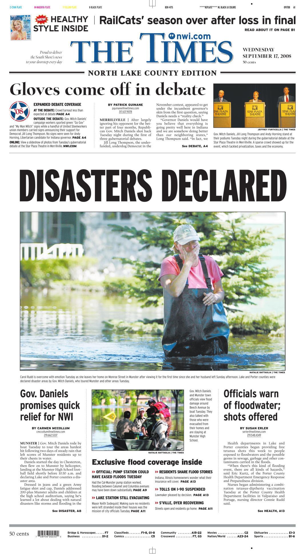 A look back at The Times' coverage of the 2008 flood
