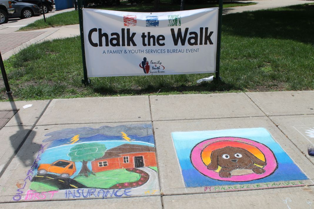 Colors abound at annual Chalk the Walk fundraiser | Porter County News ...