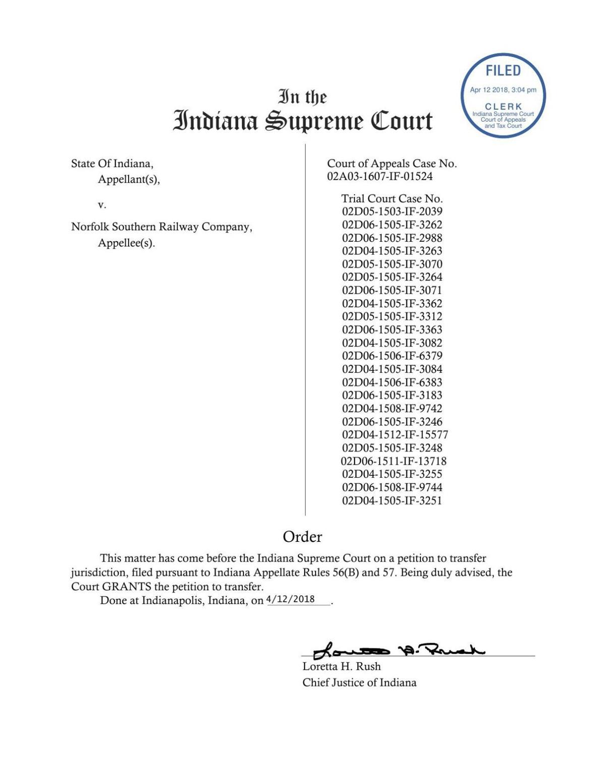 Will Indiana High Court put brakes on train fines? Ruling will impact ...