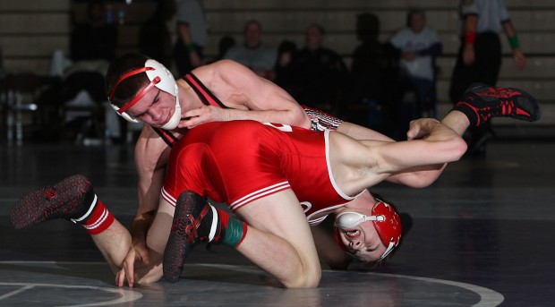 Freshmen Hughes, Streck among semistate wrestling champions