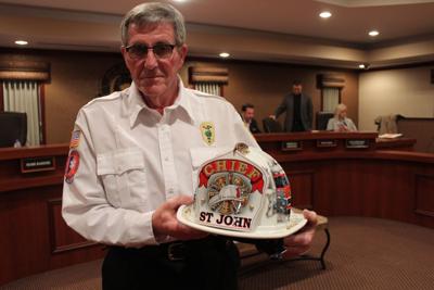 St. John fire chief honored for 35 years of service