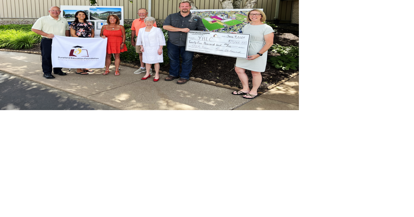 Duneland Education Foundation donates to YMCA, funding STEM classroom