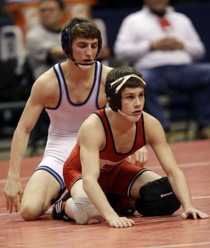 Sophomores Streck and Hughes repeat as state wrestling medalists