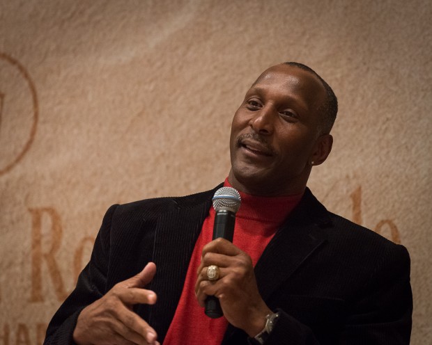 Otis Wilson guest stars at Whiting/Robertsdale Chamber of Commerce dinner