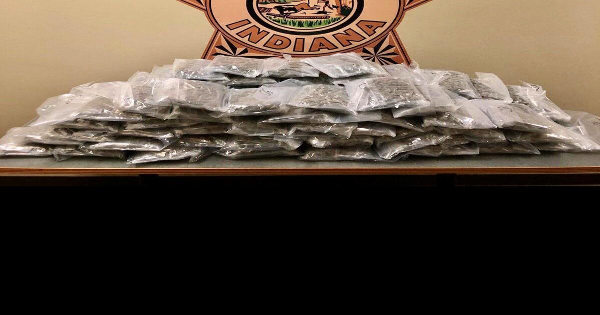 Traffic stop results in large pot bust