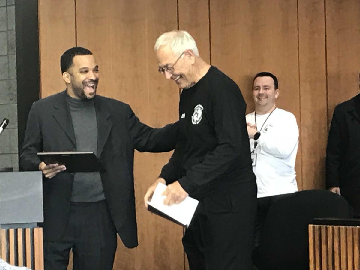 Lake commissioners honor legal adviser John Dull