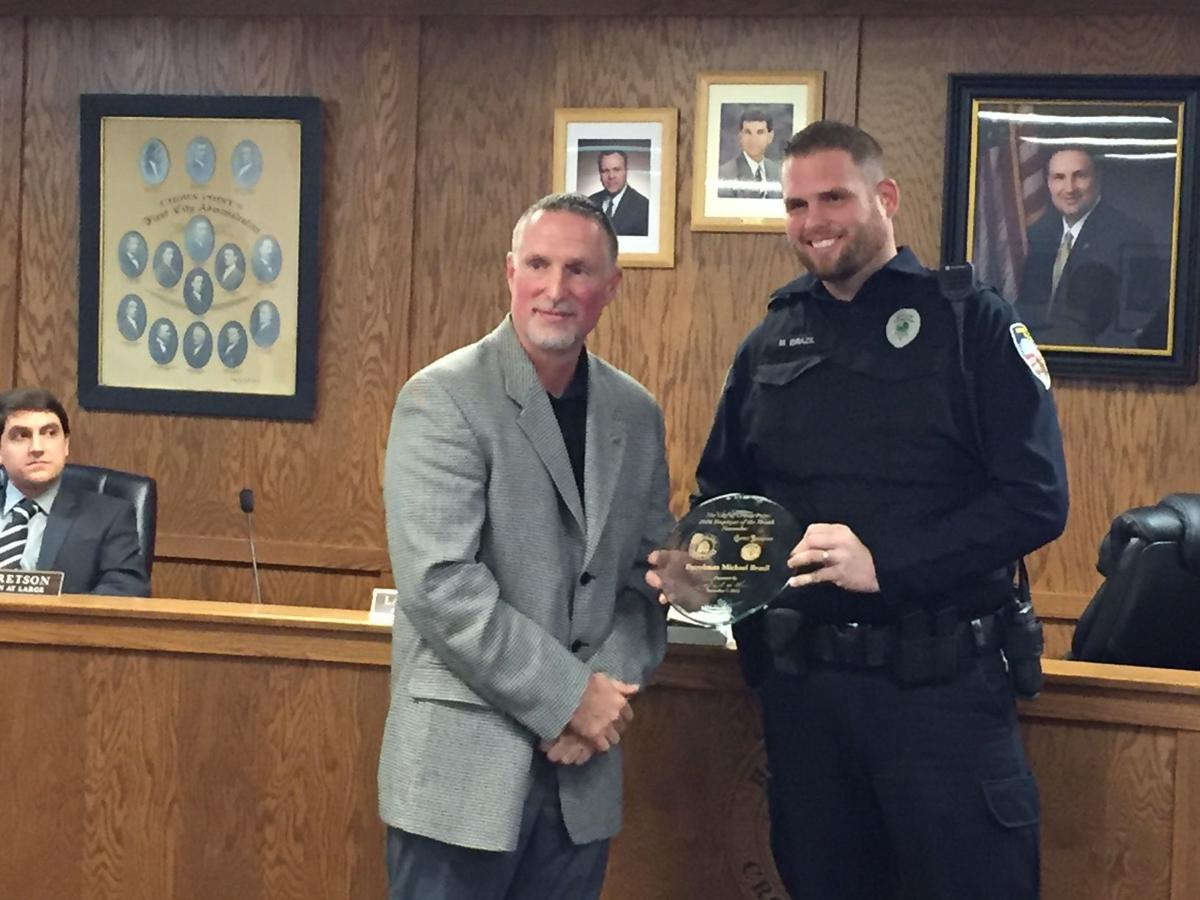 C.P. officer honored for assisting scam victims