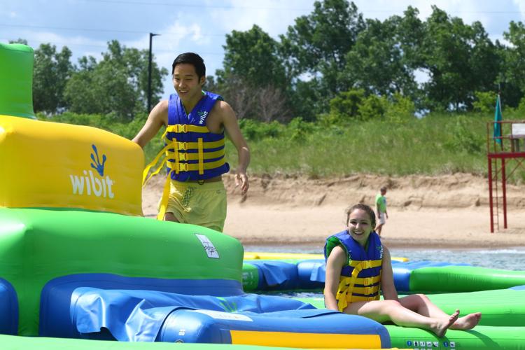 Floating WhoaZone water park to reopen on Lake Michigan