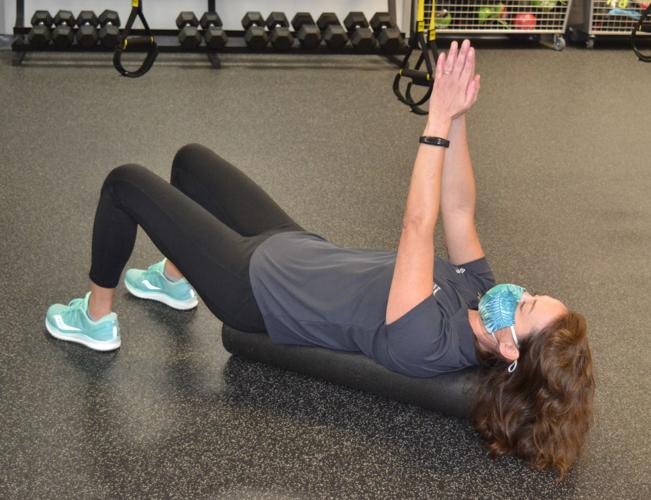 THIS WEEK'S EXERCISE: Pec stretch on foam roller