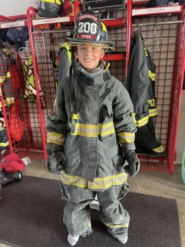 Dyer boy crowned honorary firefighter