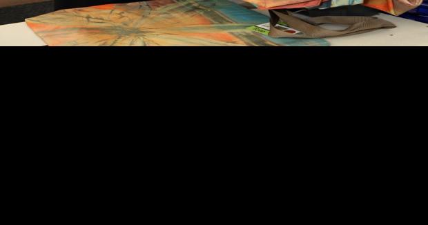 Walgreens program showcases artist's paintings on tote bags