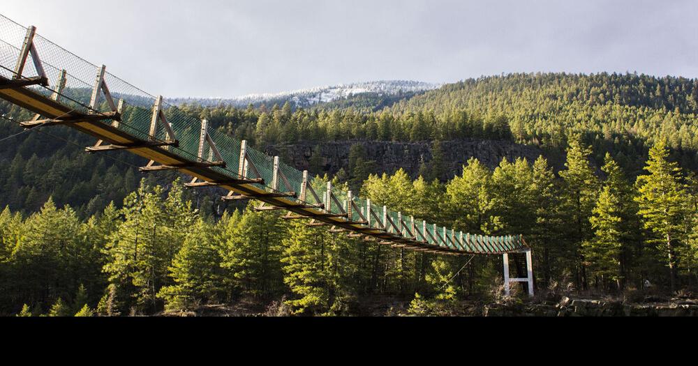 Kootenai Falls Swinging Bridge, Troy, Montana | Montana | nwtravelmag.com