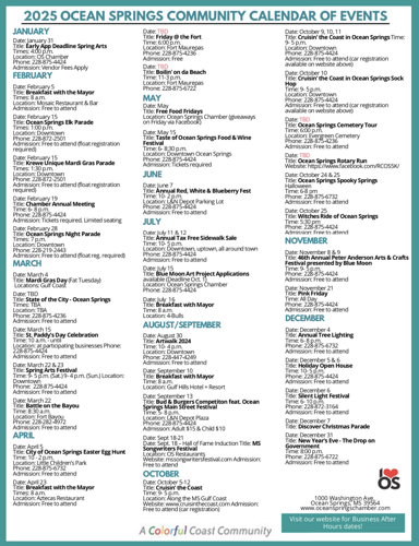 Ocean Springs Chamber Pulls Out All the Stops for 2025; CEO Announces ...