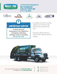 City Garbage Pick Up Schedule for Fourth of July Holiday ...