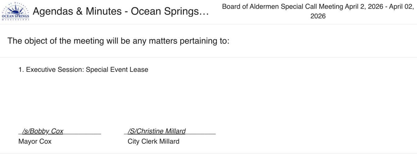 OS CITY UPDATE: Special-Called Meeting, Executive Session on Travolta ...