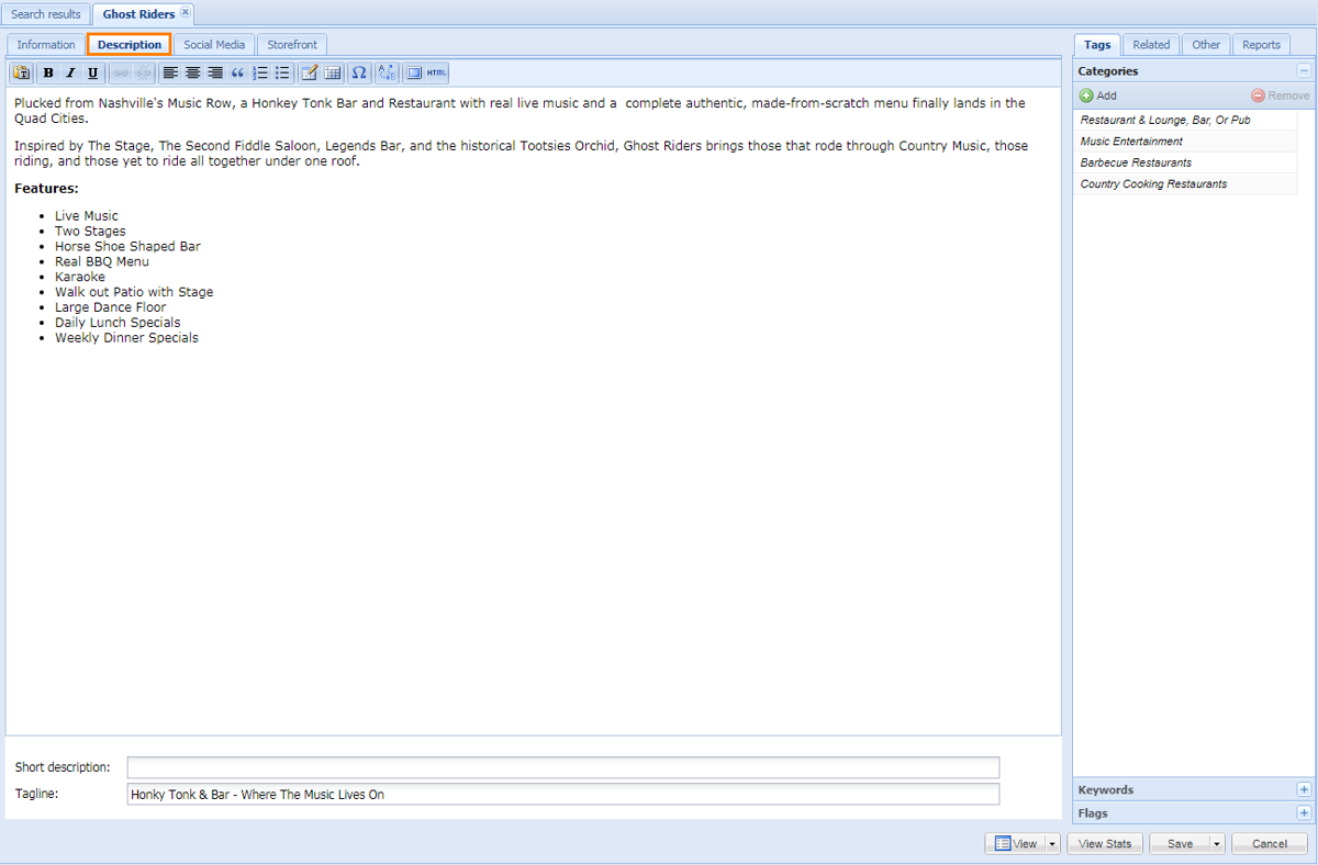 Quick Start Guide: How To Create a Business | Tasks | oldhelp.bloxcms.com