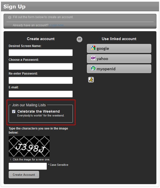 User Registration and Log in | Misc | oldhelp.bloxcms.com