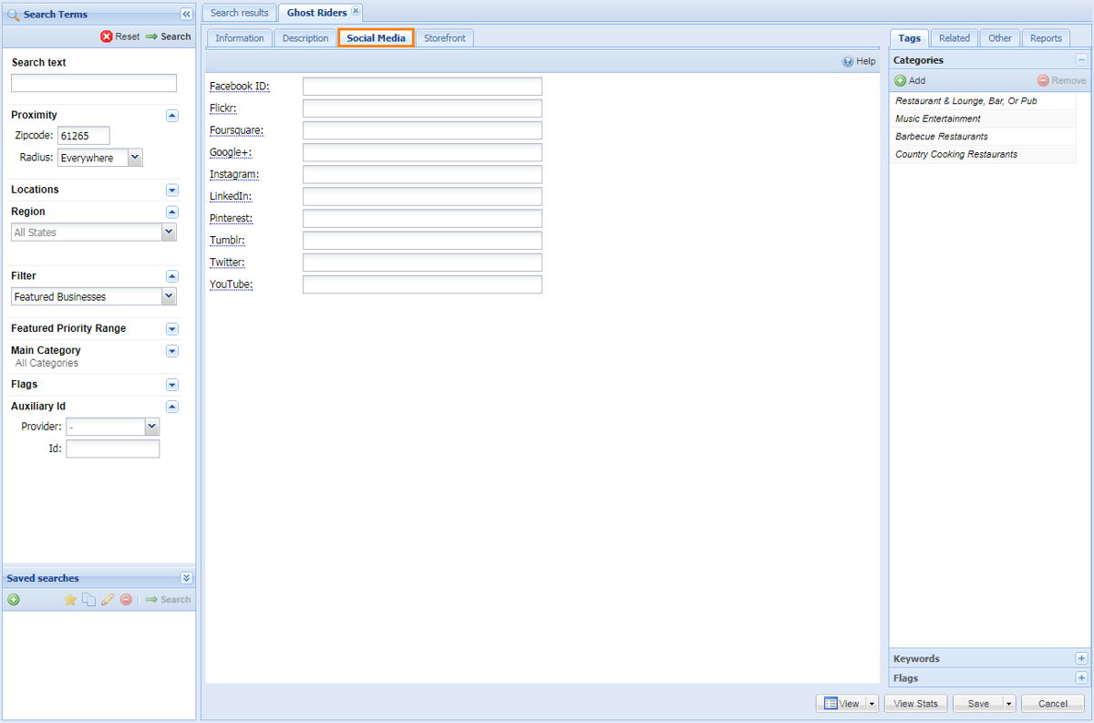 Quick Start Guide: How To Create a Business | Tasks | oldhelp.bloxcms.com