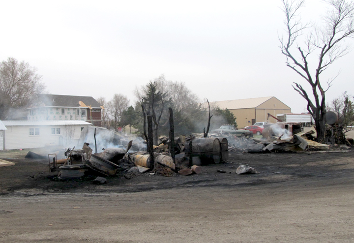 Fire destroys buildings on Olson farm | News | onidawatchman.com