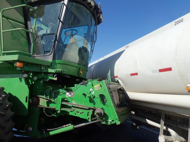 Combine collides with tanker truck near Blunt Friday | News ...