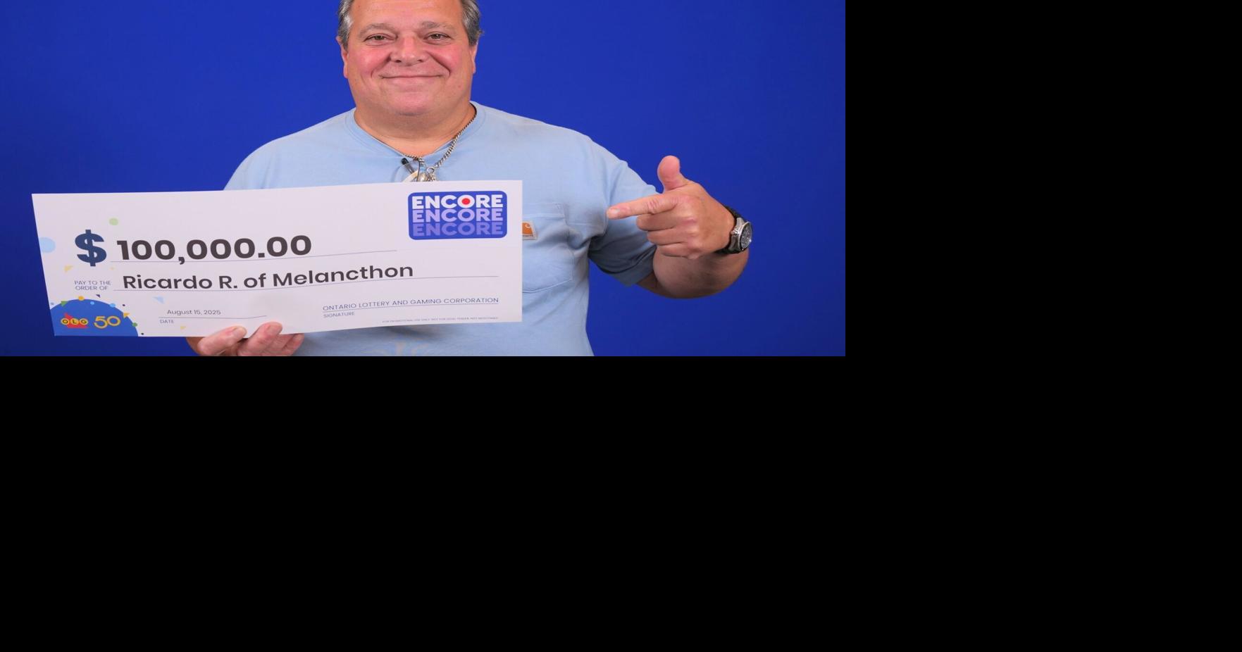 Melancthon man wins large Encore lottery prize