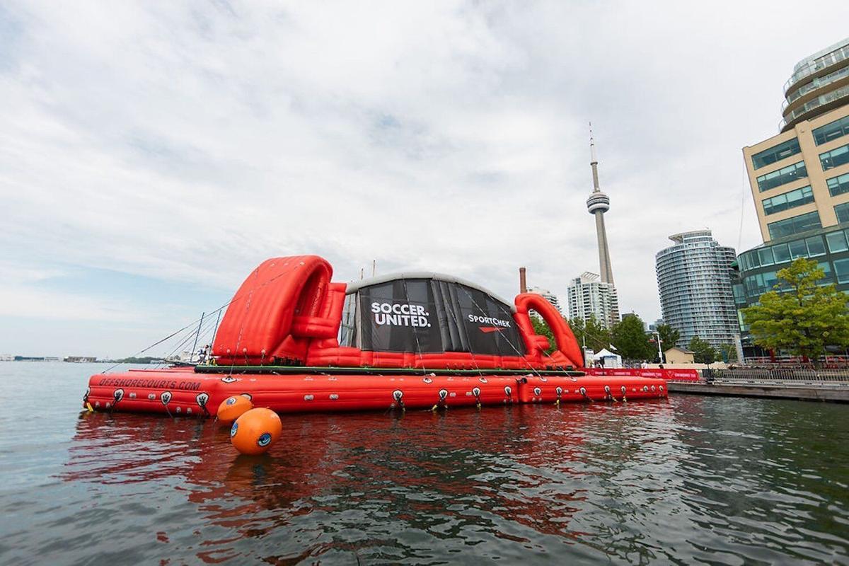 Floating Futsal Pitch Opens at Toronto Harbourfront Centre