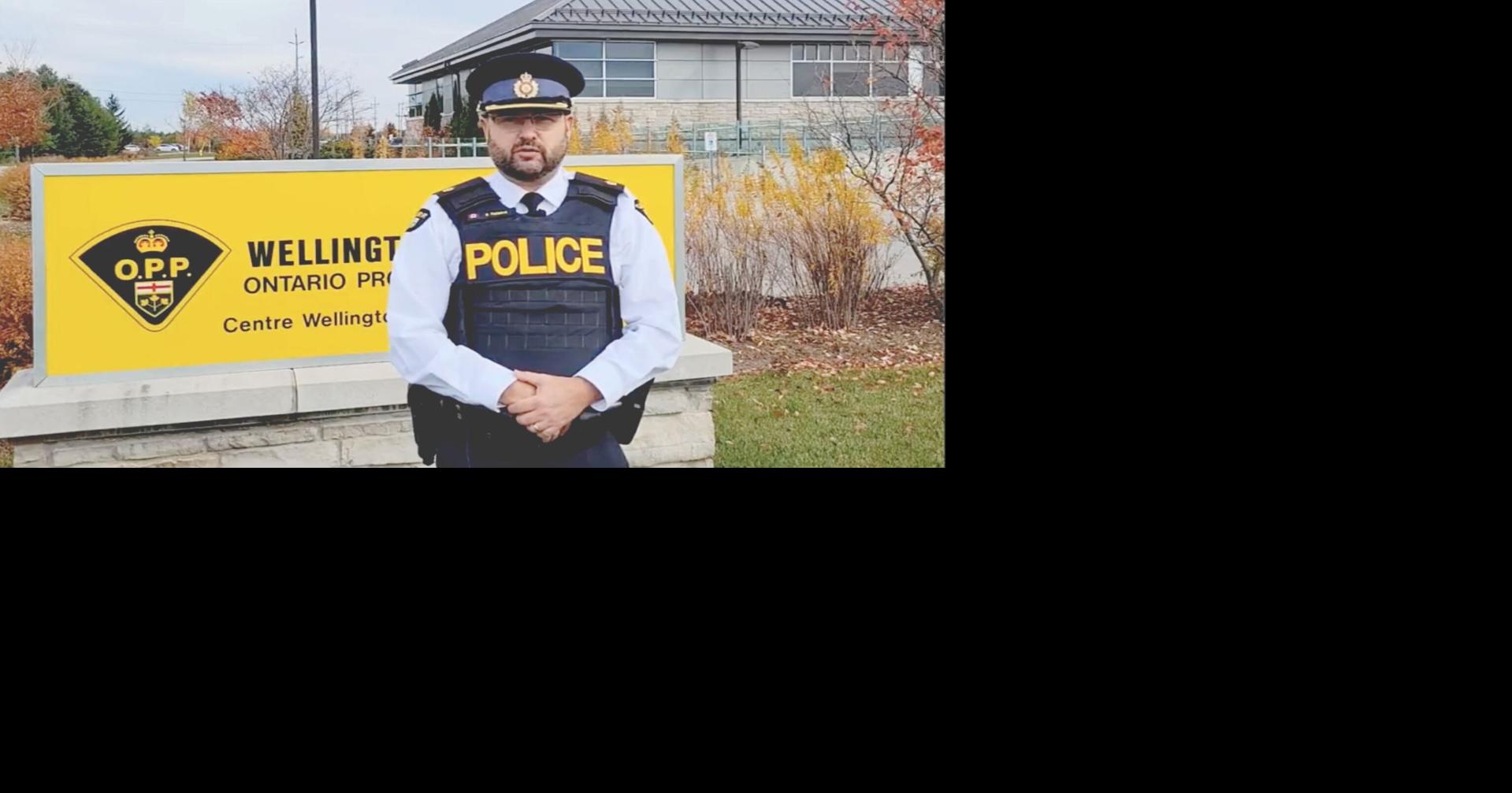 Wellington County OPP address series of collisions