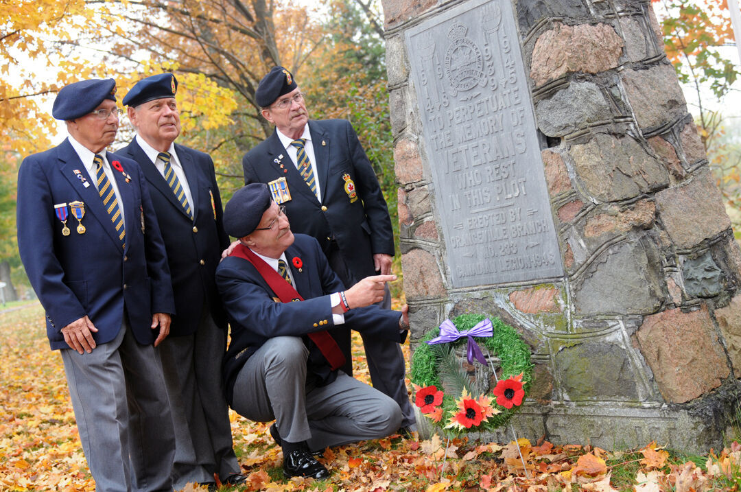 Orangeville Legion's monument plan gains Veteran Affairs Canada’s support