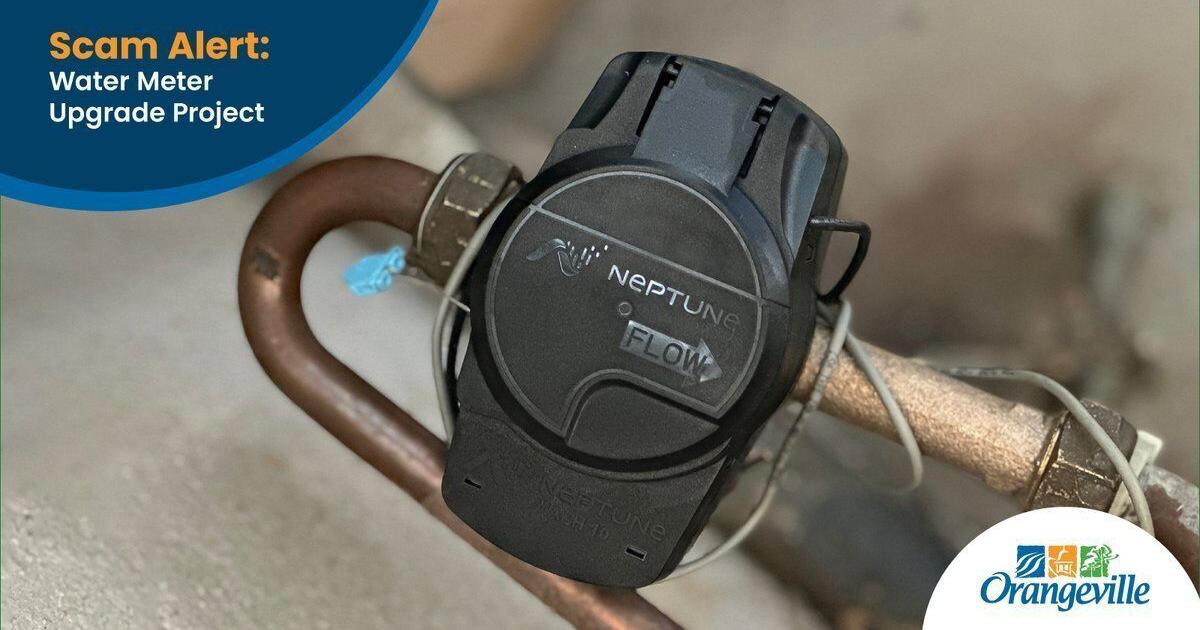 Town of Orangeville alerts residence about water meter scam