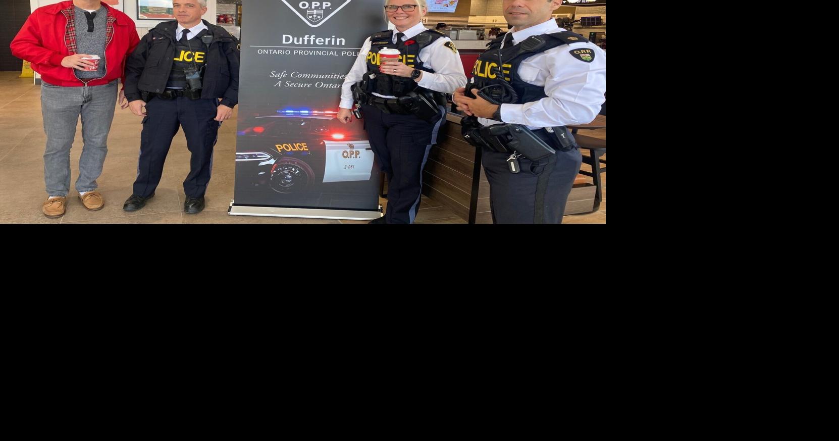 Dufferin OPP host sip ‘n chat at Timmies