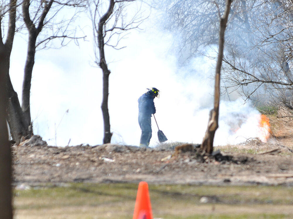 Several acres of land burns in Orangeville grass fire