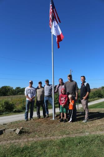 Pella men say 'thanks' of Mahaska County vet with flag install | Local ...
