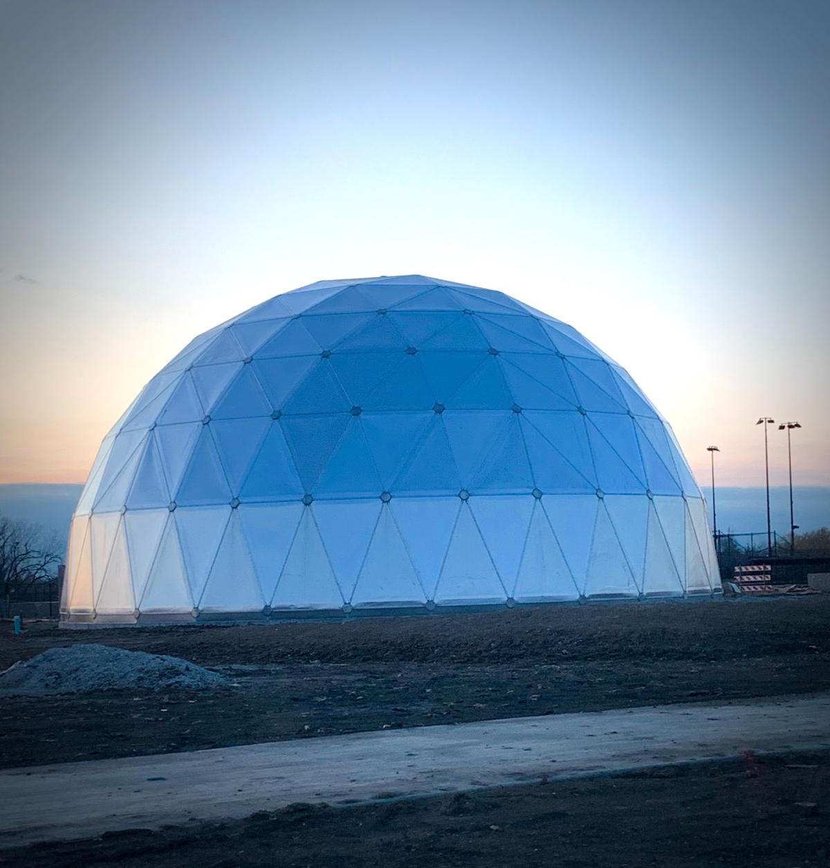 Solar system dome takes shape | Local News | oskaloosa.com