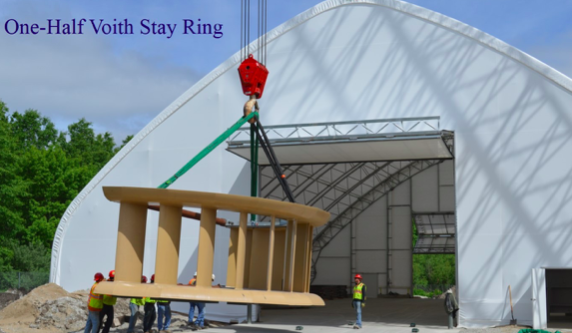 Spine of the turbine for Red Rock Hydroelectric Project to be installed ...