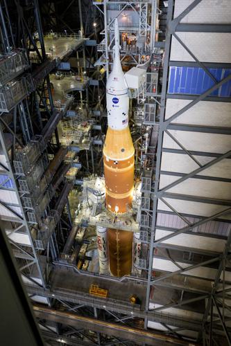 NASA's new moon rocket moves to the pad ahead of astronaut launch as ...
