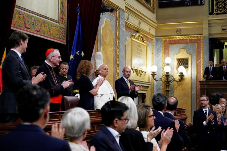 Pope's historic speech to Spain's parliament demands respect for ...