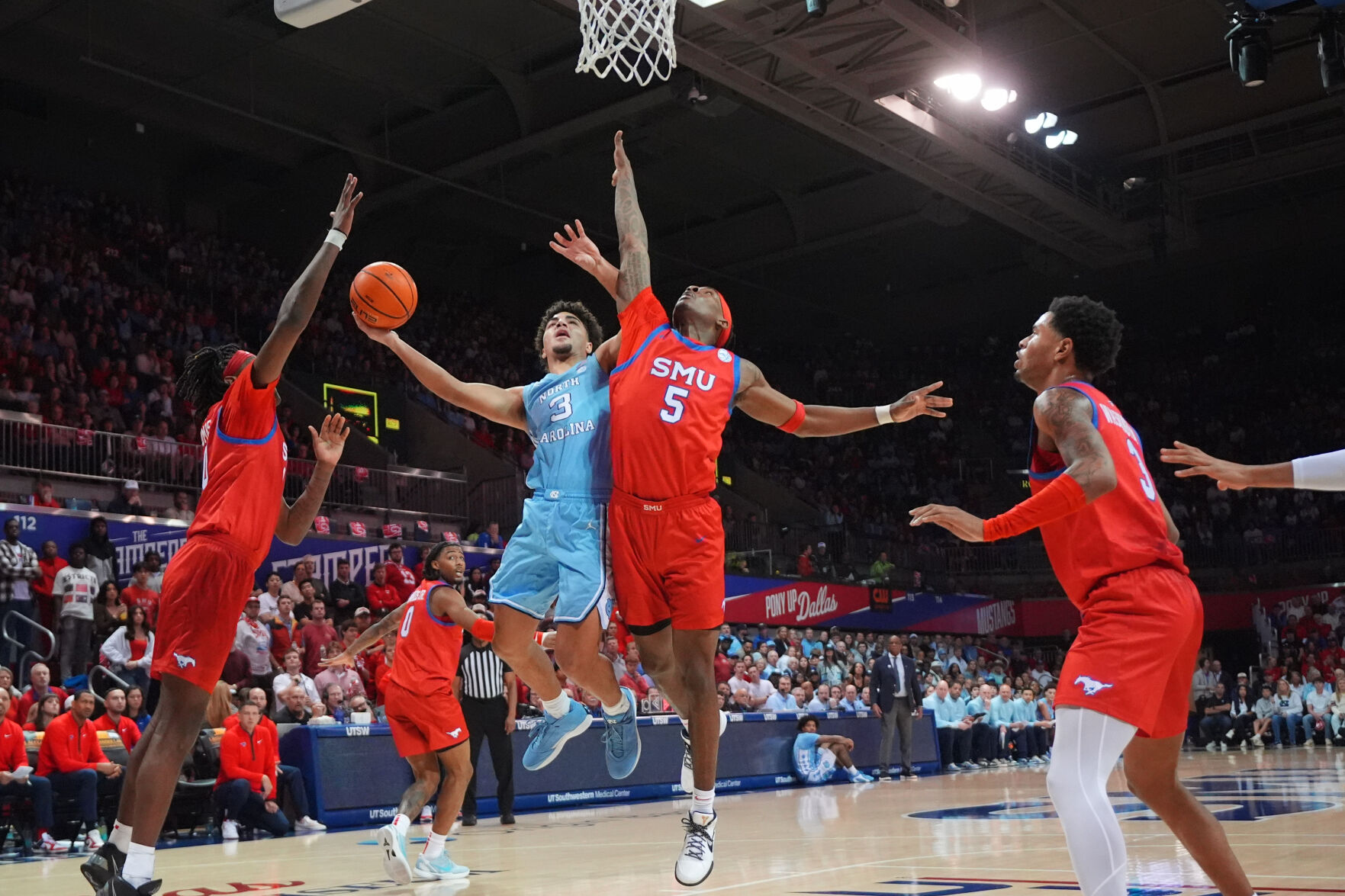 Boopie Miller posts double-double as SMU beats No. 12 North Carolina 97 ...