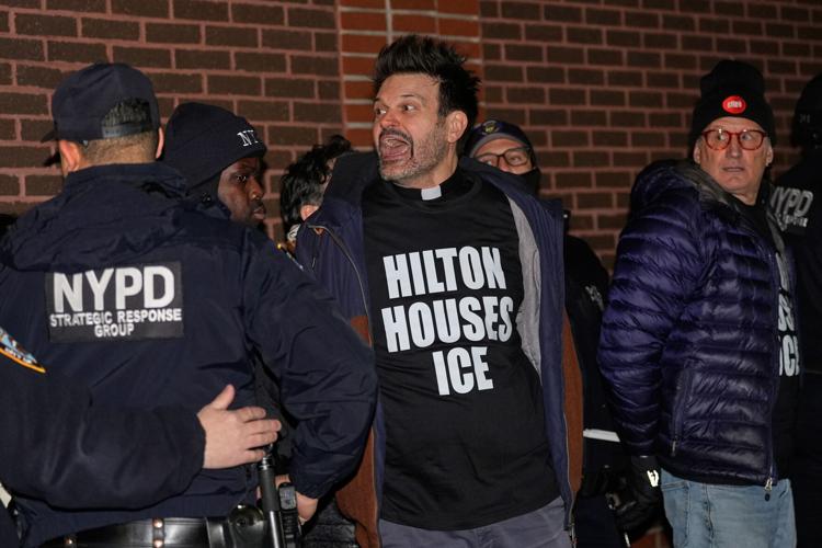 Dozens of protesters arrested at hotel in Manhattan during sit-in over ...