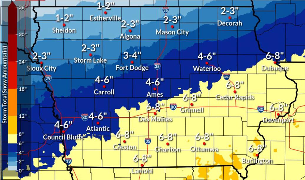 Oskaloosa declares snow emergency for Wednesday ahead of winter storm ...