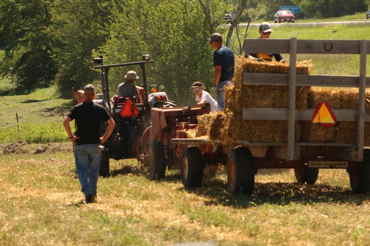 Local group demonstrates vintage oats threshing | Local News ...
