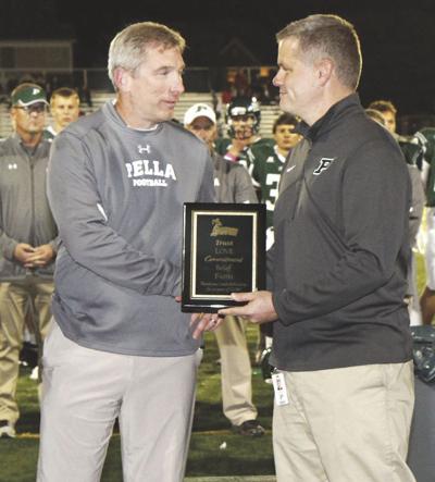 Pella football wins big; coach is honored | Pella | oskaloosa.com