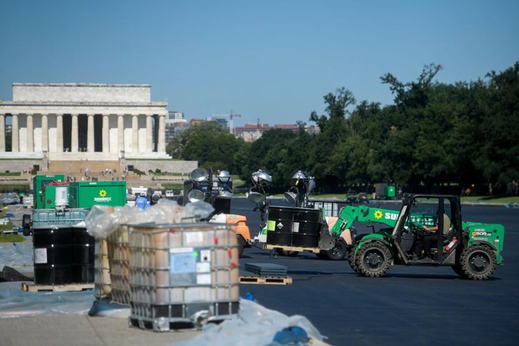Water begins refilling Reflecting Pool after Trump's renovation to ...