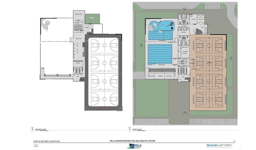 Architects unveil schematic design for Pella's new indoor rec center ...