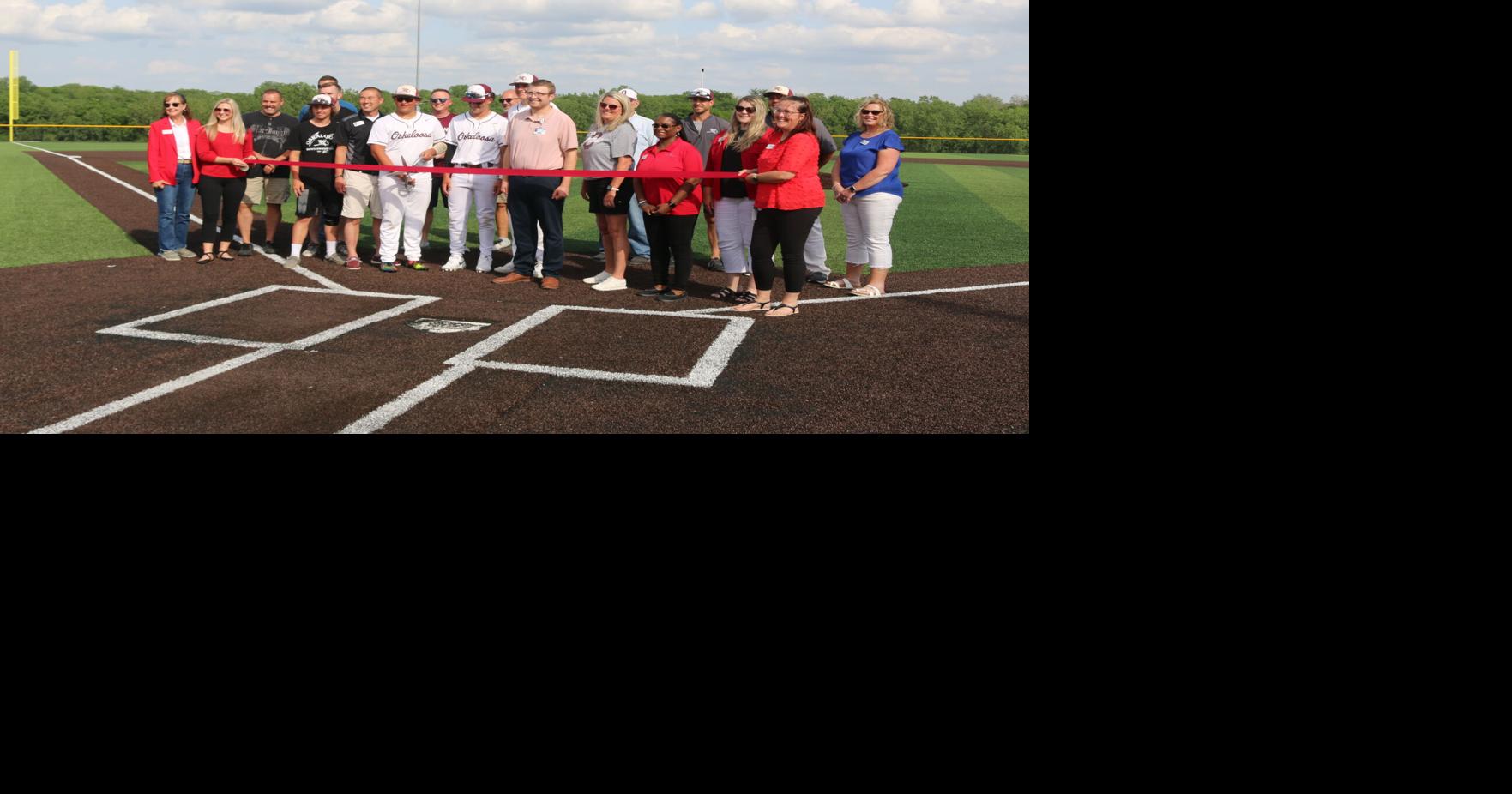 Officials cut ribbon on new HS ball diamond | Local News | oskaloosa.com