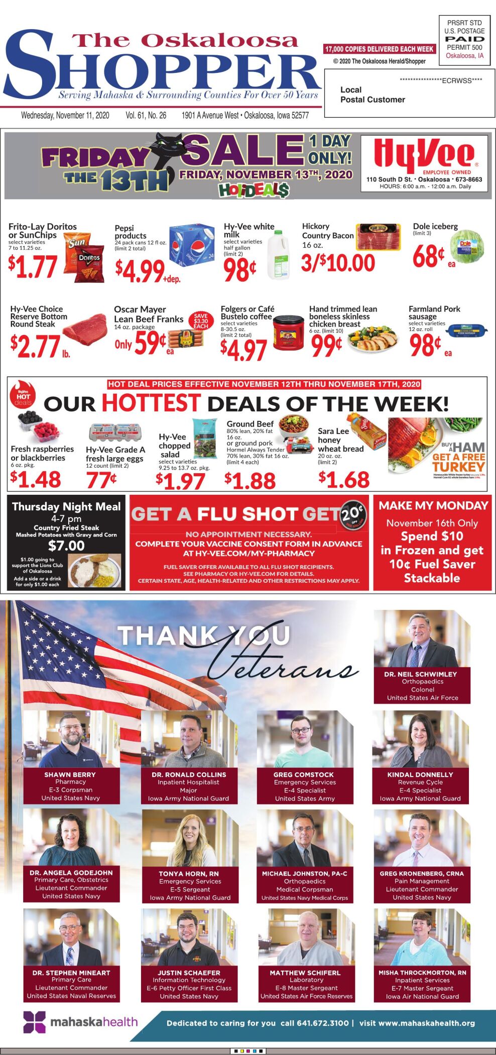 Oskaloosa Shopper week of 11/11/20 | | oskaloosa.com