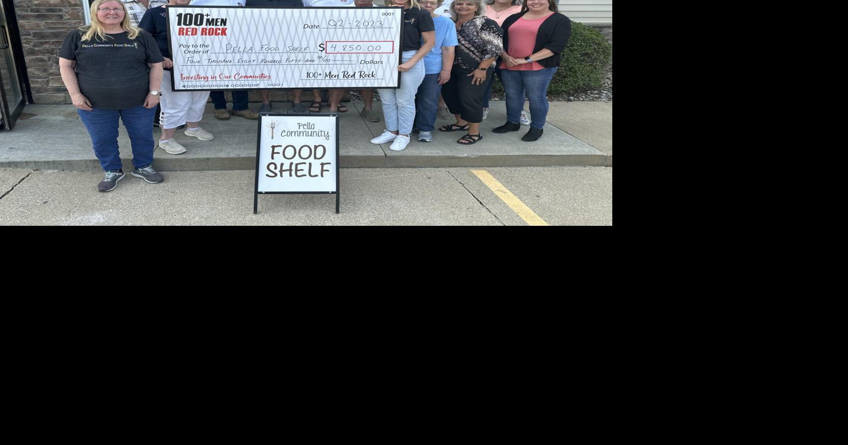 100+ Men Red Rock donate nearly $5K to Pella Community Food Shelf ...