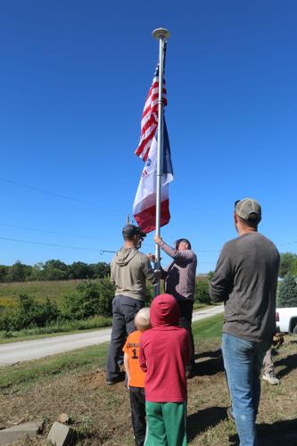 Pella men say 'thanks' of Mahaska County vet with flag install | Local ...