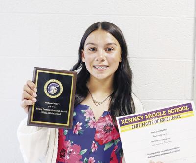 Kenney Middle School students earn awards at year-end ceremony | News ...