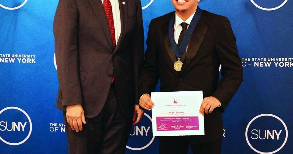 Cayuga EOP student receives SUNY’s McConney Jr. Award for Excellence ...